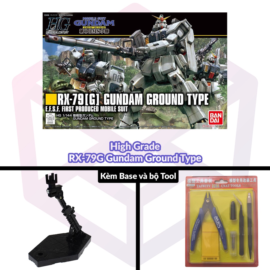 Mô Hình Gundam Bandai HG 210 RX-79G Gundam Ground Type 1/144 08th MS ...