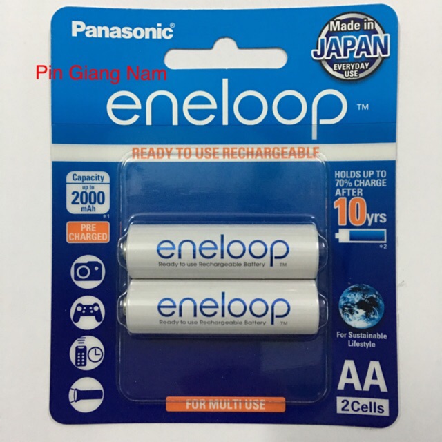 Pin Sạc Aa Panasonic Eneloop Bk 3mcce 2b Vỉ 2 Viên Shopee Việt Nam