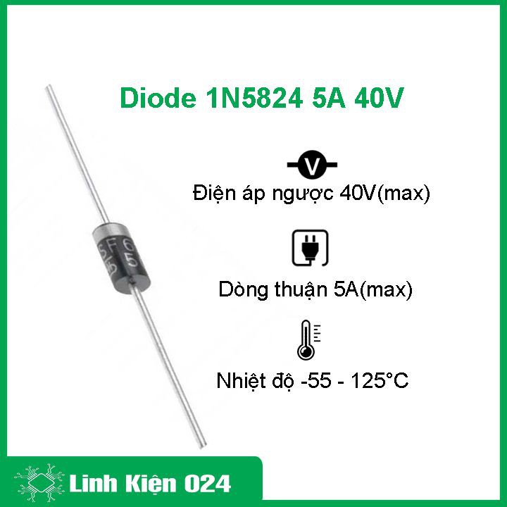 Diode 1N5824 dòng 5A điện áp 40V Schottky | Shopee Việt Nam