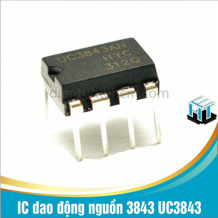 Combo 2 con IC dao động nguồn 3843 UC3843 UC3843AN DIP-8 | Shopee Việt Nam