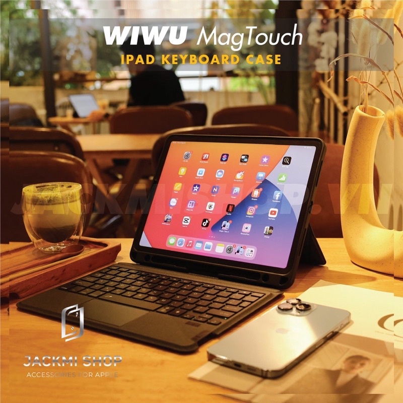 Bao da kèm Bàn phím WIWU Mag Touch cho iPad Pro 10.9 / 11inch | Shopee ...