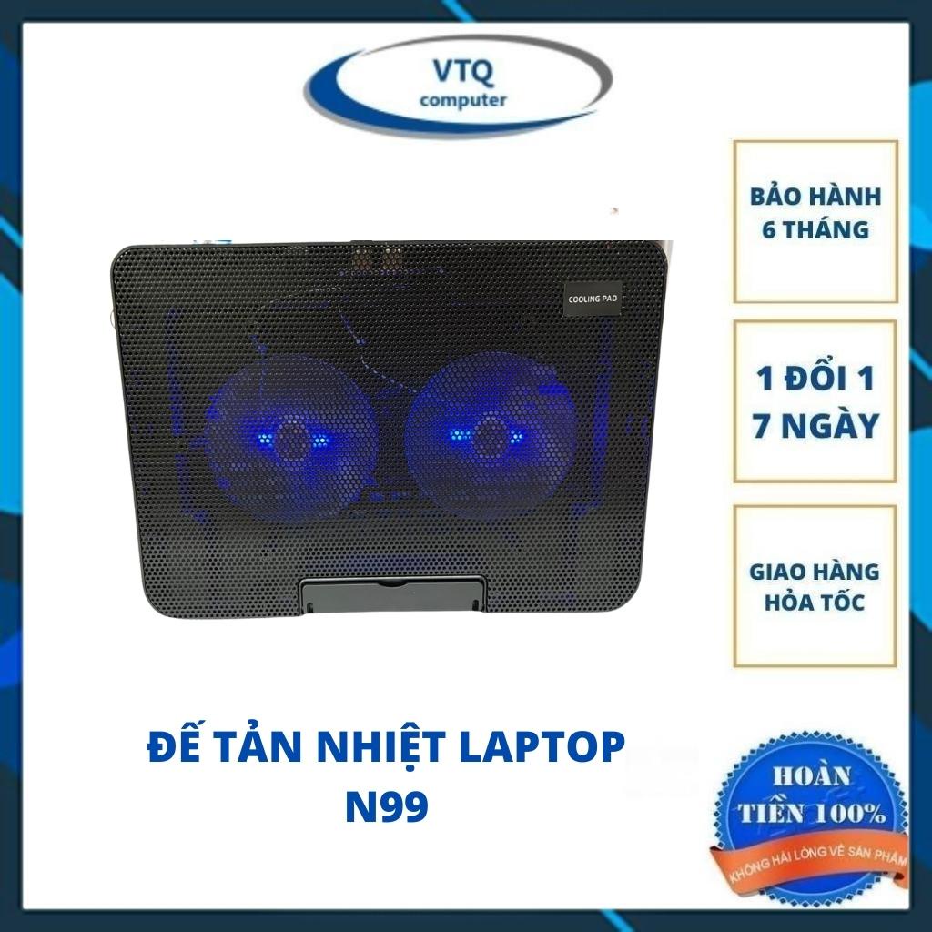 Đế tản nhiệt laptop N99 2 quạt, fan laptop n19,n99,n139,s200,s18,s400 ...