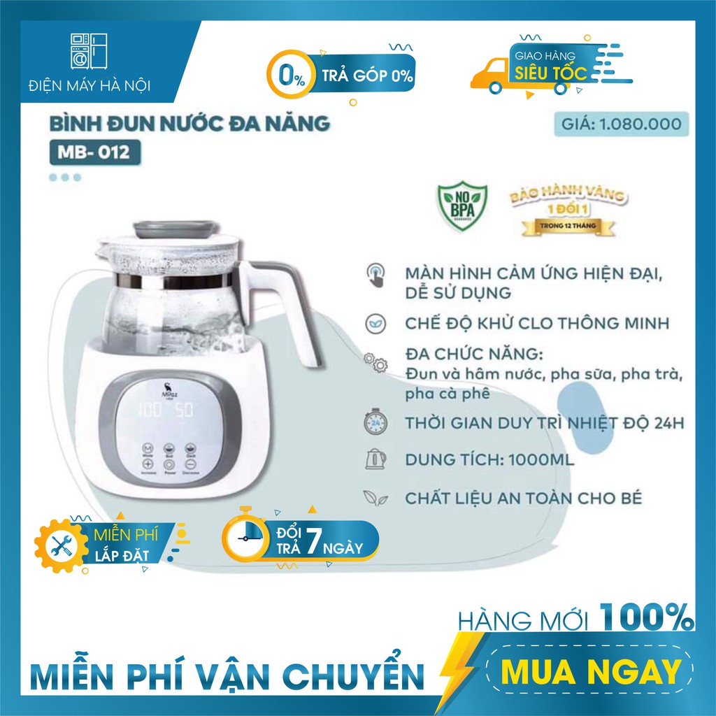 Bình Đun Nước Giữ Nhiệt Moazbebe MB012 | Shopee Việt Nam