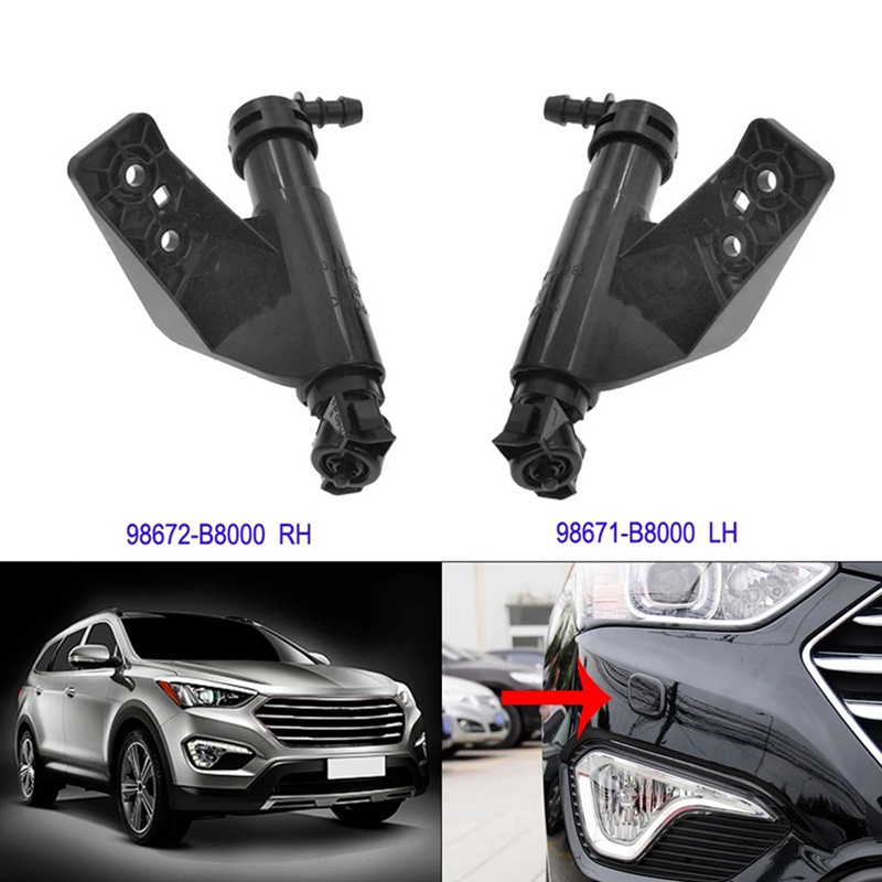 Vòi Phun Nước Rửa Đèn Pha Trước Bên Phải Cho Hyundai Santa Fe 2013 2014 ...