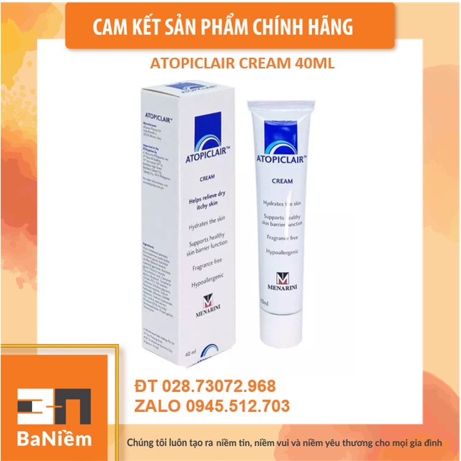 ATOPICLAIR CREAM kem làm dịu da 40mL | Shopee Việt Nam