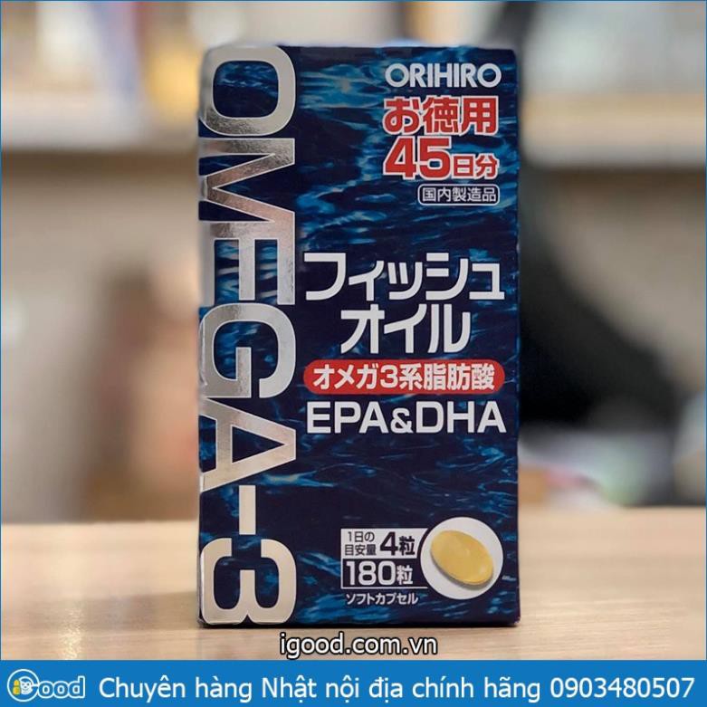 Dầu cá Omega 3 Orihiro fish oil, Omega 3 EPA & DHA Orihiro Nhật Bản hộp ...