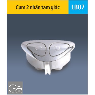 NÚT NHẤN XẢ NƯỚC BỒN CẦU LB07 - CỤM 2 NHẤN TAM GIÁC - THƯƠNG HIỆU HÙNG ANH - C.H.A | Shopee Việt Nam