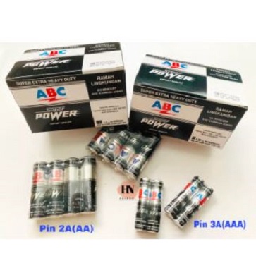 2 Lốc Pin AA (2A) ABC Super Power 1.5V- Hàng nhập khẩu Indonesia, Siêu ...