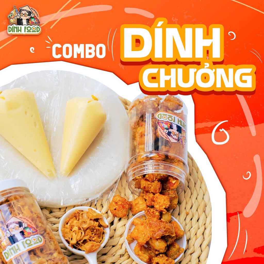 COMBO DÍNH CHƯỞNG : gồm 300G BÁNH TRÁNG PHƠI SƯƠNG+150G HÀNH PHI+2 HỦ ...
