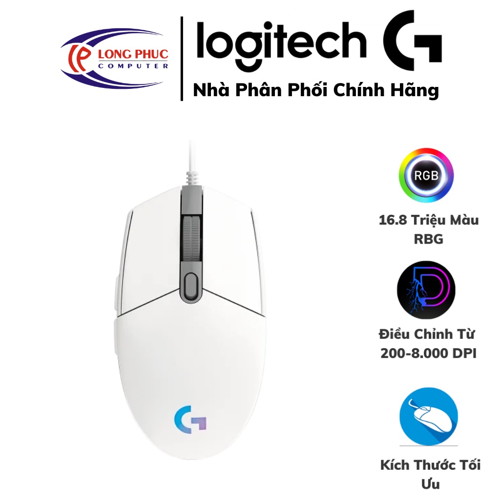 Chuột Gaming Logitech G102 Gen2 Lightsync - Full Box Logitech Nhà Phân Phối Chính Hãng Cty Long ...