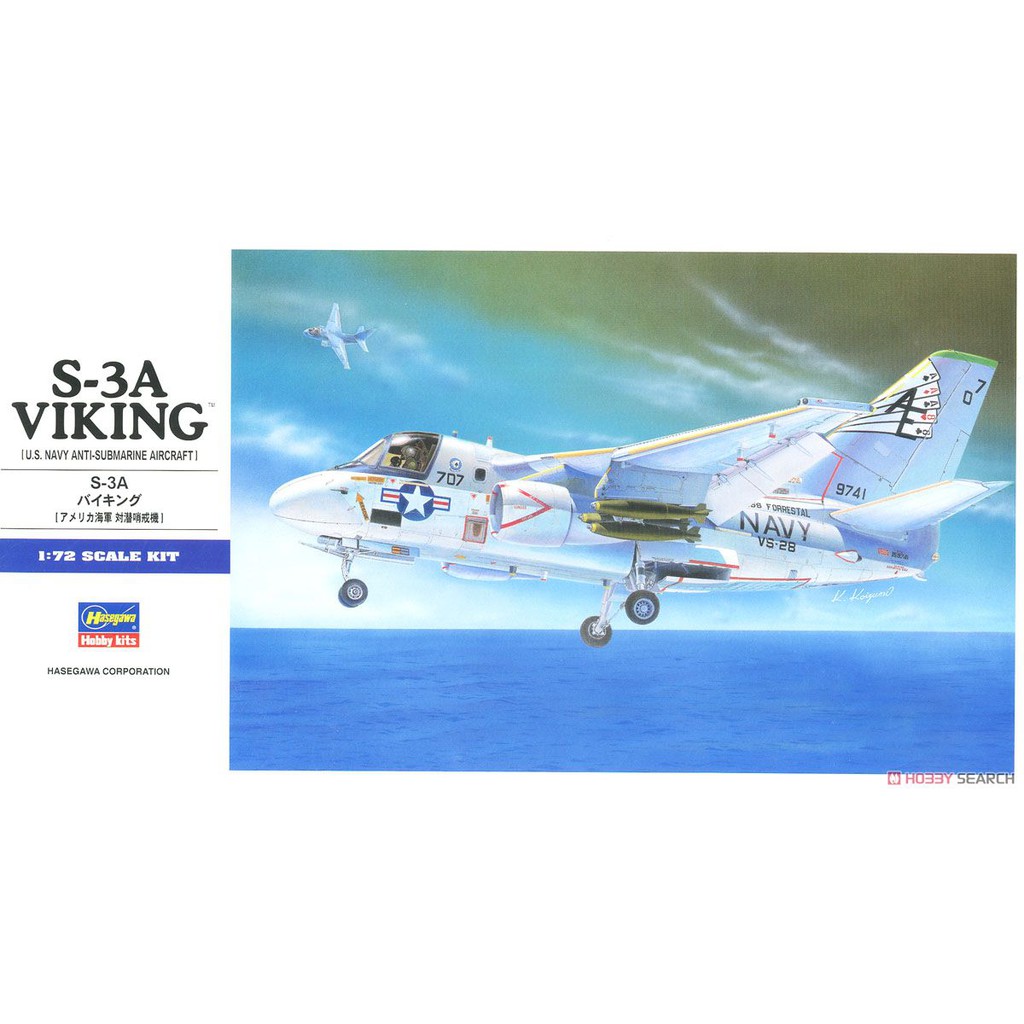 Mô hình lắp ráp máy bay S-3A Viking (00537) tỷ lệ 1/72 của Hasegawa ...