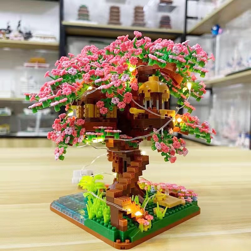 Lego Sakura Tree House 2138pcs 16*15*15cm Malibu Corner | Shopee Việt Nam