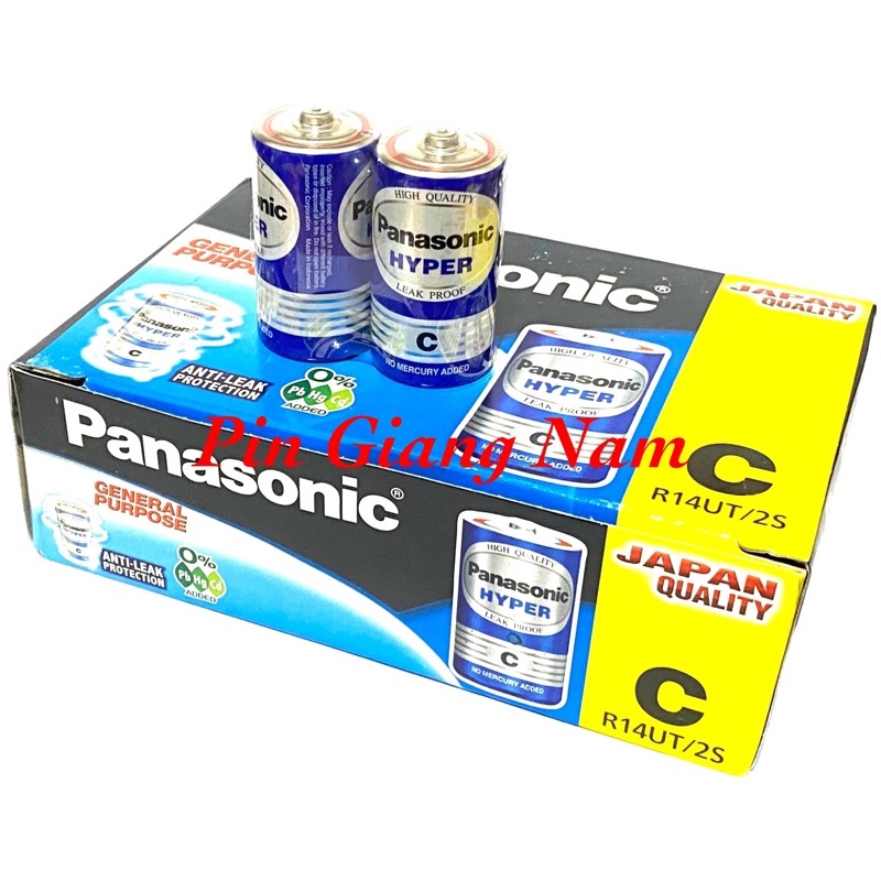Pin Trung Panasonic R14UT/2S Size C Hộp 24 viên Hàng Chính Hãng Made in ...