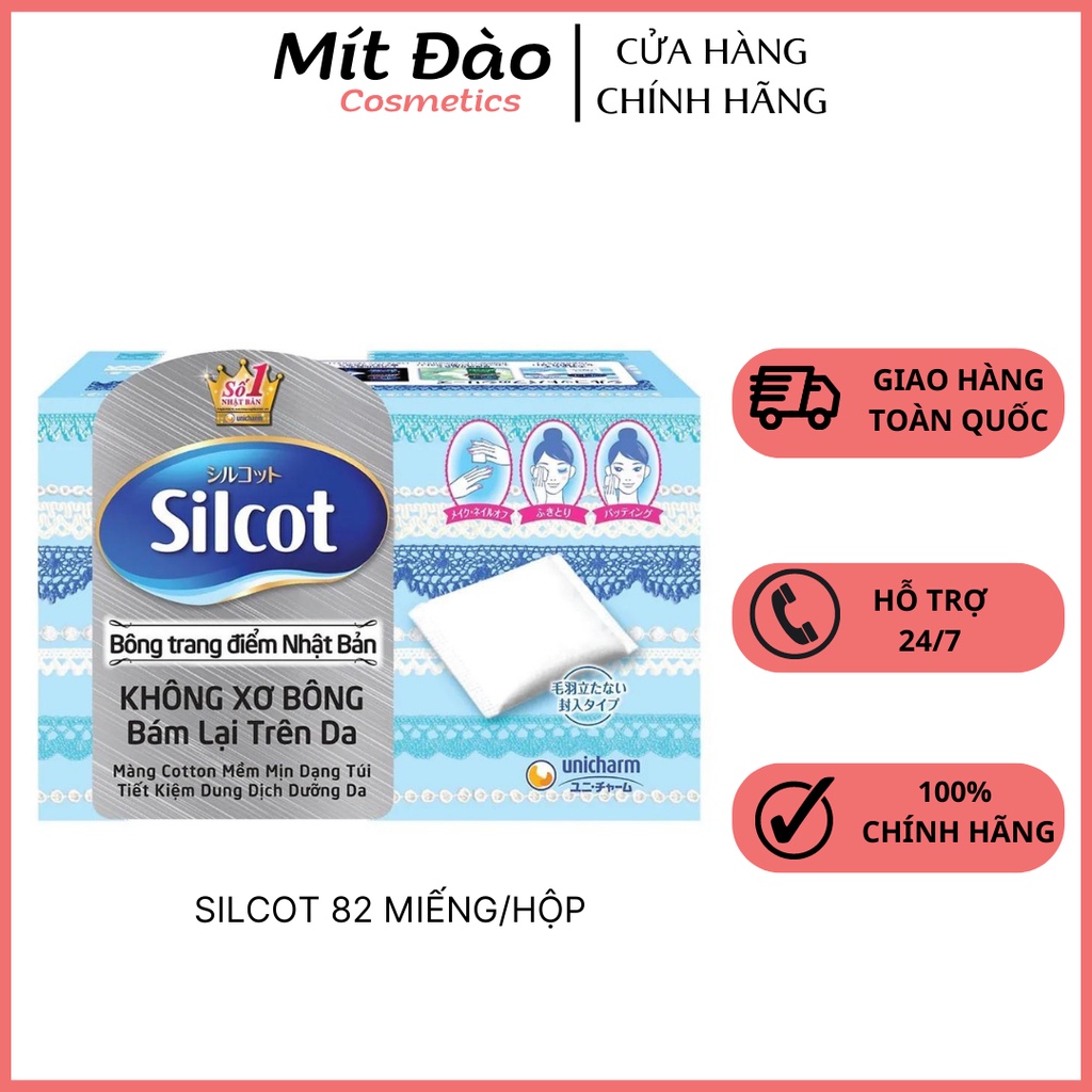 Bông tẩy trang Silcot 82 miếng/66 miếng | Shopee Việt Nam