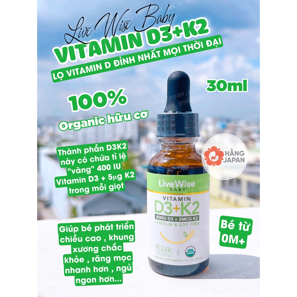 Vitamin D3 K2 MK7 Sunday Natural Đức 15µg 20ml | Shopee Việt Nam