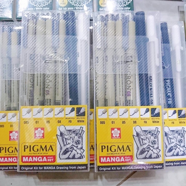 Manga Set - Sakura Micron - Bộ bút vẽ kỹ thuật nhiều lựa chọn | Shopee ...