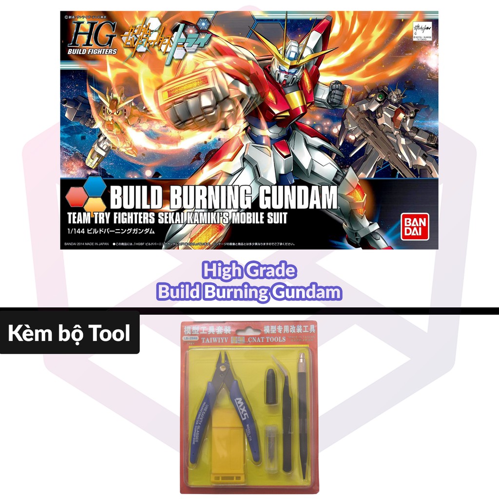 Mô Hình Gundam Bandai HG 018 Build Burning Gundam 1/144 Build Fighters ...