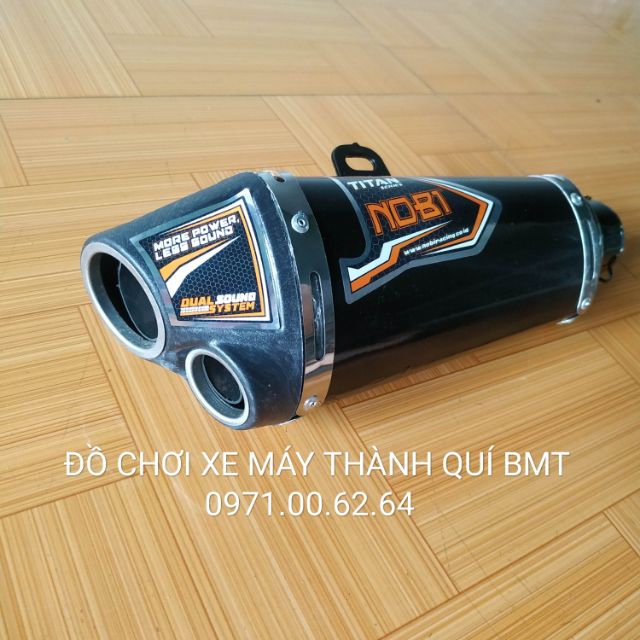 Pô Nobi 2 nòng - Pô độ 2 nòng - Pô Nobi độ xe máy | Shopee Việt Nam