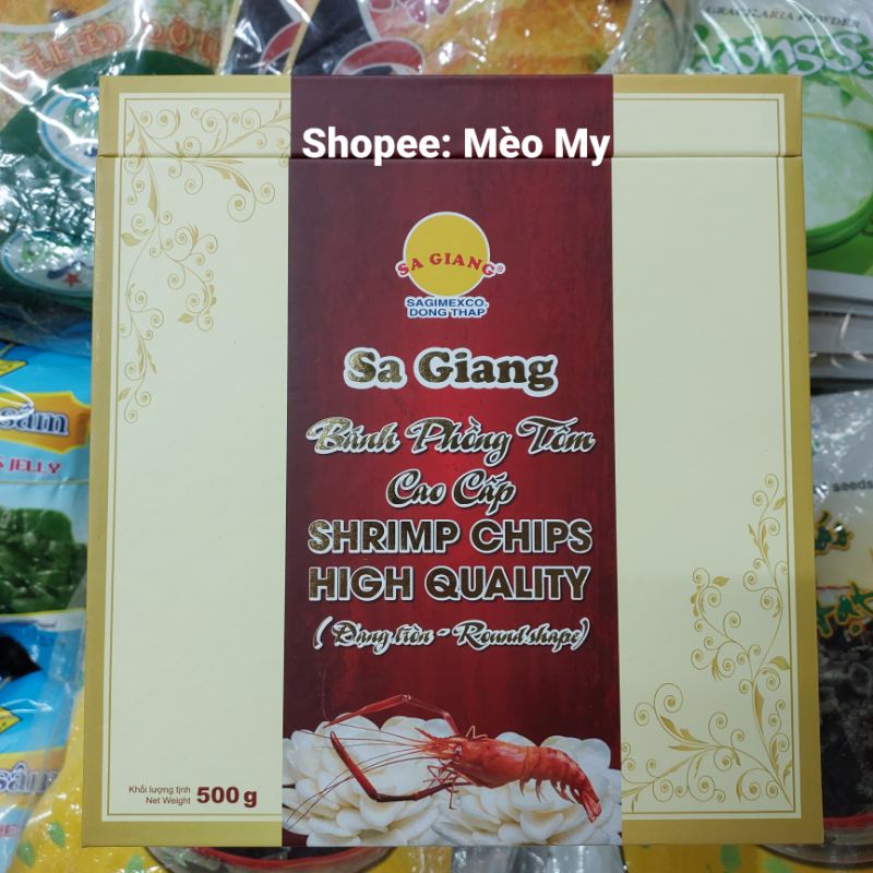 (Chính Hãng) Bánh Phồng Tôm Sa Giang Cao Cấp Hộp 500gram | Shopee Việt Nam