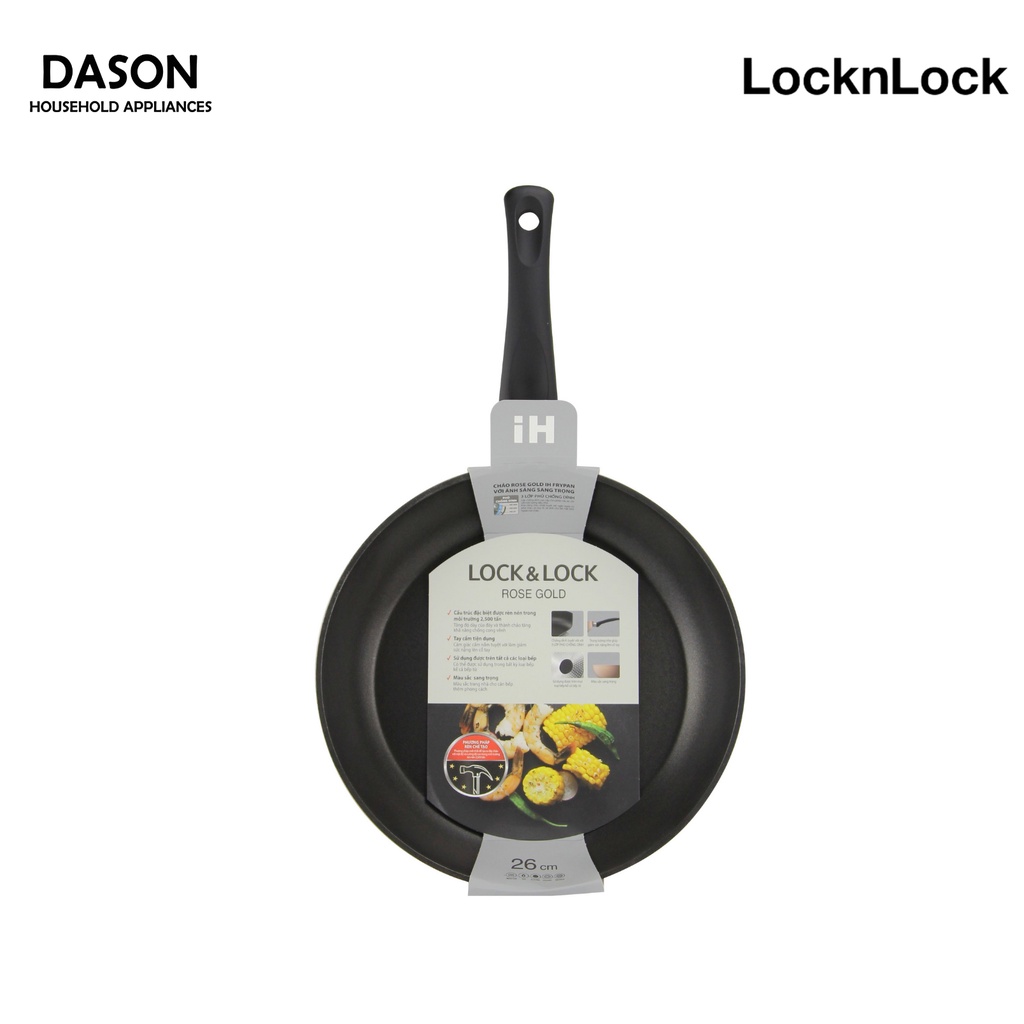 CAF2604 - Chảo Rose Gold Lock&Lock 26 cm | Shopee Việt Nam
