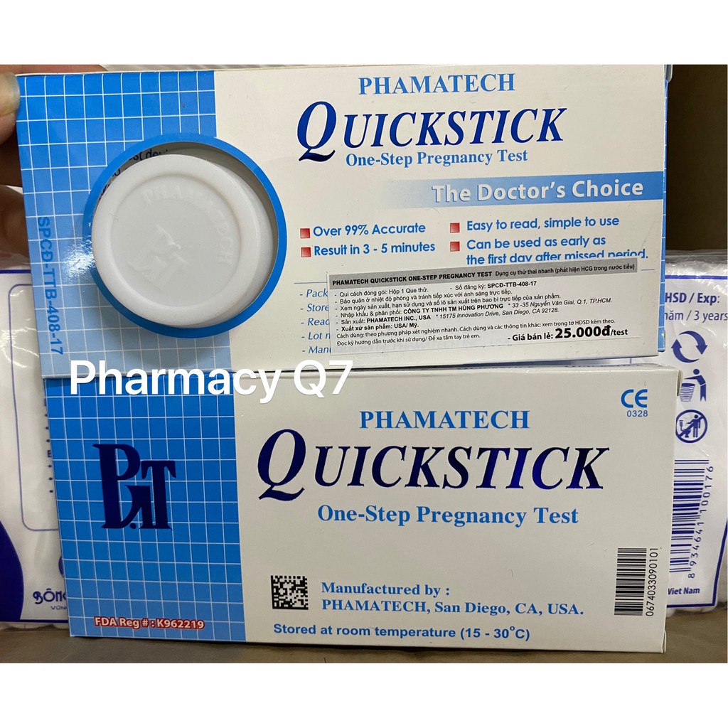 CHÍNH HÃNG MỸ QUICSTICK Que thử thai Quickstick Quicstick Quictic ...
