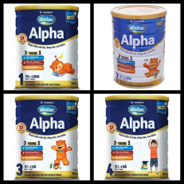 (chính hãng) Sữa dielac alpha 3-4 lon 1500g | Shopee Việt Nam