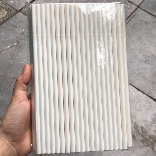 500 Ống hút giấy trắng phi 6 | Shopee Việt Nam