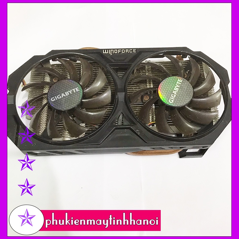 Bộ Fan tản Vga Giga byte 2 fan mini kích thước tâm 4 ốc 42mm | Shopee ...