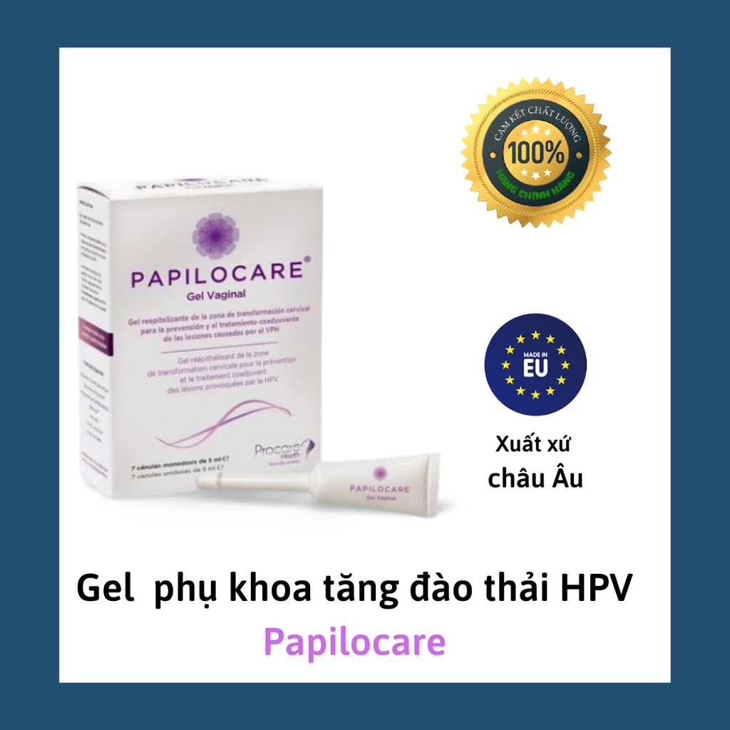 PAPILOCARE® Gel phụ khoa tăng đào thải HPV, phục hồi và dự phòng sang ...