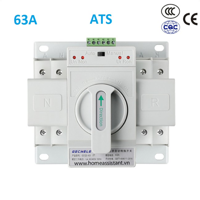 Cầu Dao Đổi Nguồn Tự Động ATS 1 Pha 63A ATS01 | Shopee Việt Nam