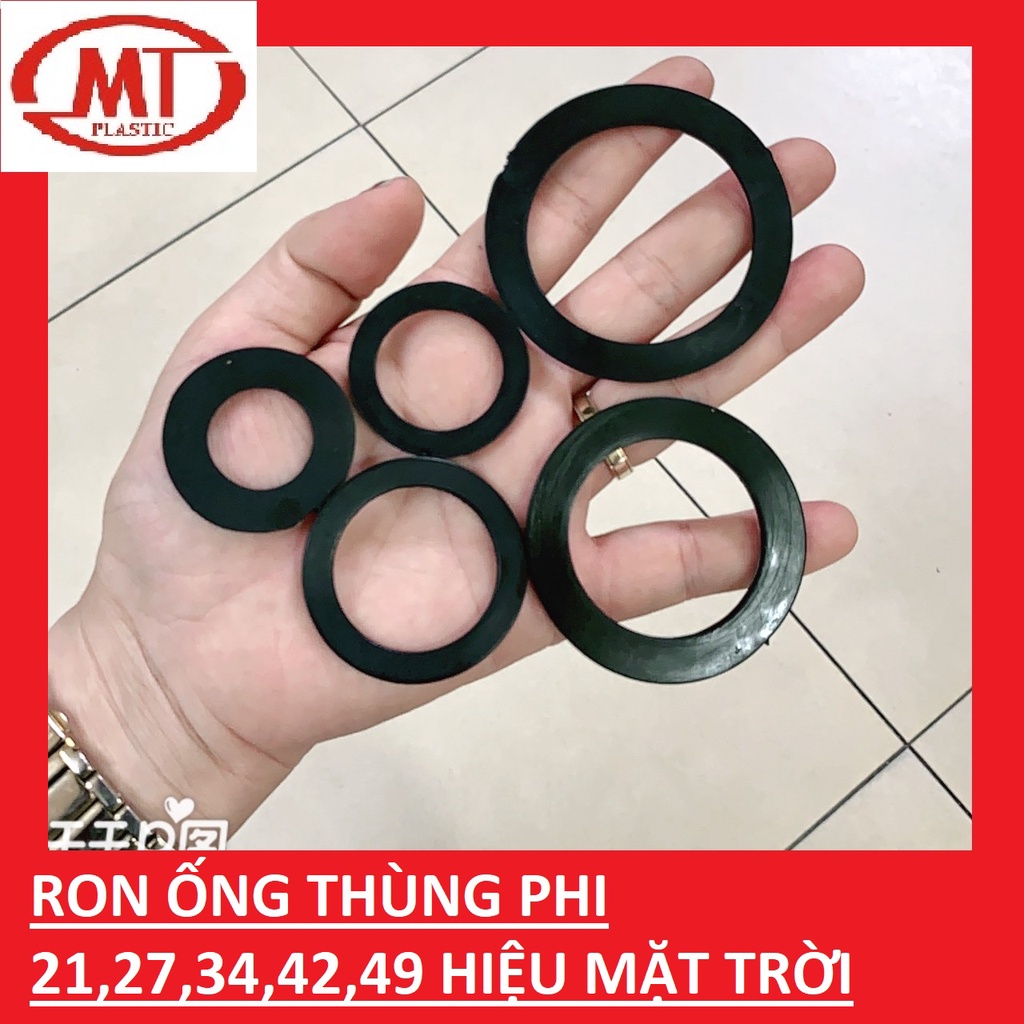 [bịch 10 cái] Ron ốc phi PVC 21,27,34,42,49, ron ống thùng phi Hiệu Mặt ...