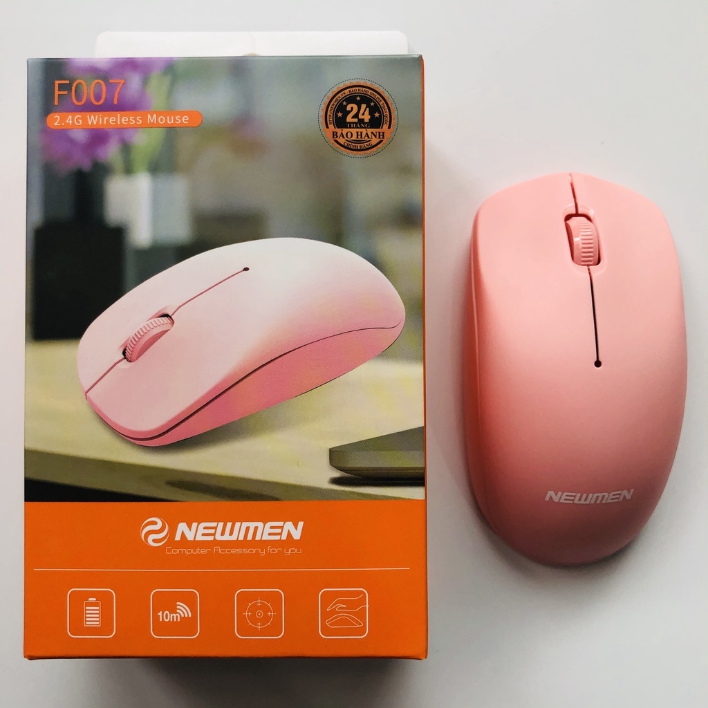 Chuột Không Dây Newmen F007 Màu Hồng - Chính Hãng | Shopee Việt Nam