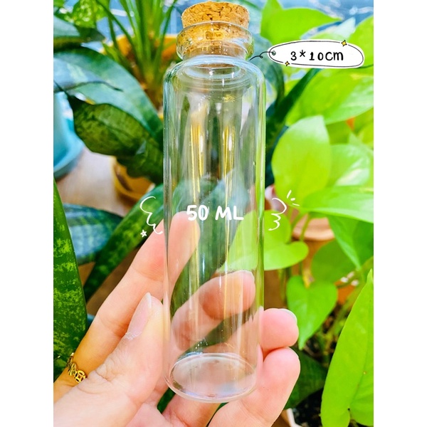 Lọ thuỷ tinh nút bần cao cấp dung tích lớn【10ml-15ml-20ml-25ml-30ml-40ml-50ml-60ml】 | Shopee ...