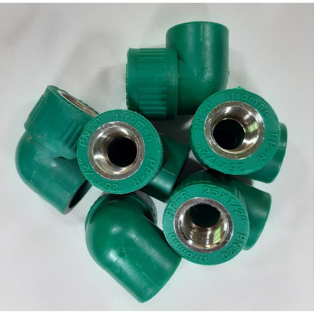 Cút Co Răng Ren Trong Phụ kiện Nước Nóng PPR 25 1/2 (Cút Co Ren trong ...