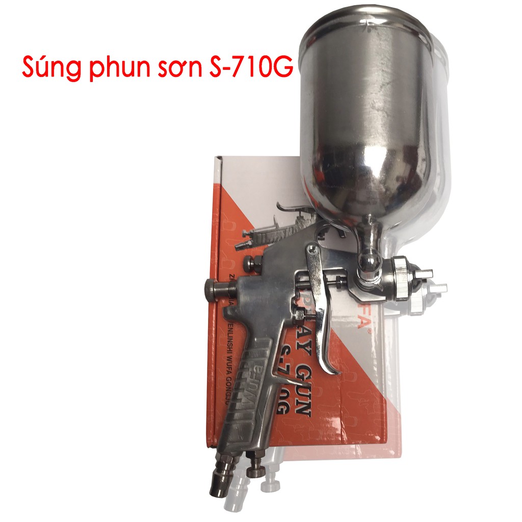 Súng phun sơn S-710G (400cc) cao cấp chính hãng. bảo hành 6 tháng. | Shopee Việt Nam