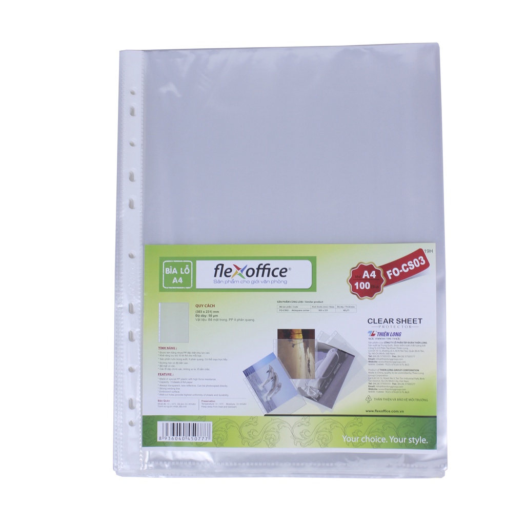 Bìa lỗ 4 lạng Thiên Long F0-CS02/CS03 Bìa đục lỗ A4 BIGSUKA | Shopee ...