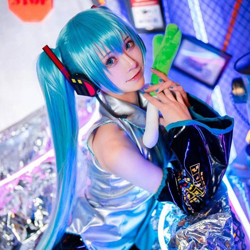 Hatsune Miku cos suit MIKU Hatsune official suit Hatsune Miku cos suit Hatsune cosplay costume ...