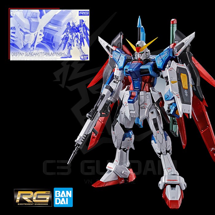 MÔ HÌNH GUNDAM BANDAI RG 1/144 ZGMF-X42S DESTINY GUNDAM [TITANIUM FINISH] [P-BANDAI] [LIMITED ...