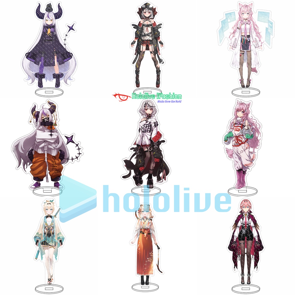 Hololive HoloX Vtuber 15cm Acrylic Standee La + Darknesss Chloe Koyori ☆ Bộ sưu tập chân đế ...