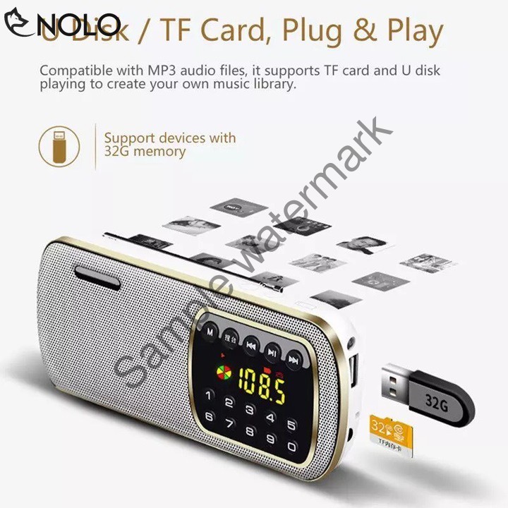 Loa Mini Đa Năng Radio FM, Nghe Nhạc Thẻ Nhớ, USB Keling F3 Pin Trâu ...