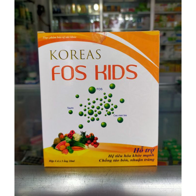 Koreas FOS KIDS_ Hỗ trợ tiêu hoá khoẻ mạnh,chống táo bón, nhuận tràng ...