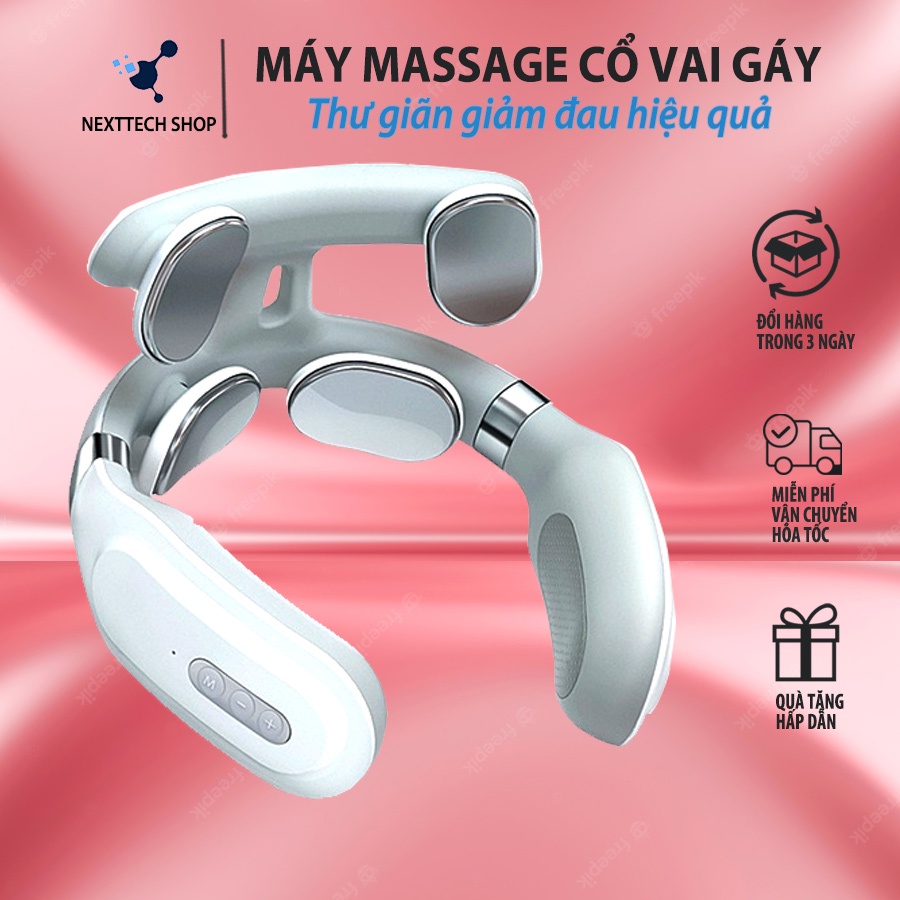 Máy massage cổ vai gáy giảm đau công nghệ xung điện kết hợp rung matxa vật lý | Shopee Việt Nam
