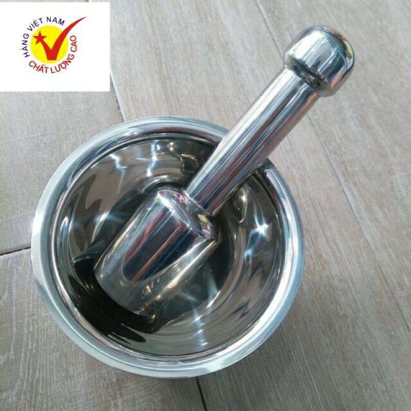 (Video sp) Bộ Chày cối inox 304 Vietcook (CHÍNH HÃNG HÀNG VN) ĐỦ size 12,14,16,18 cm đk miệng ...