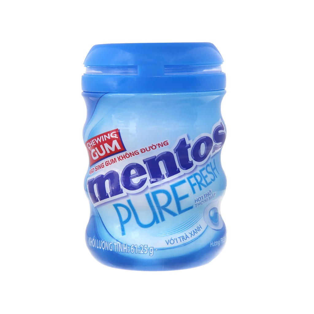 SingGum Mentos Pure Fresh Lime chanh/ Mint bạc hà 61.25g | Shopee Việt Nam
