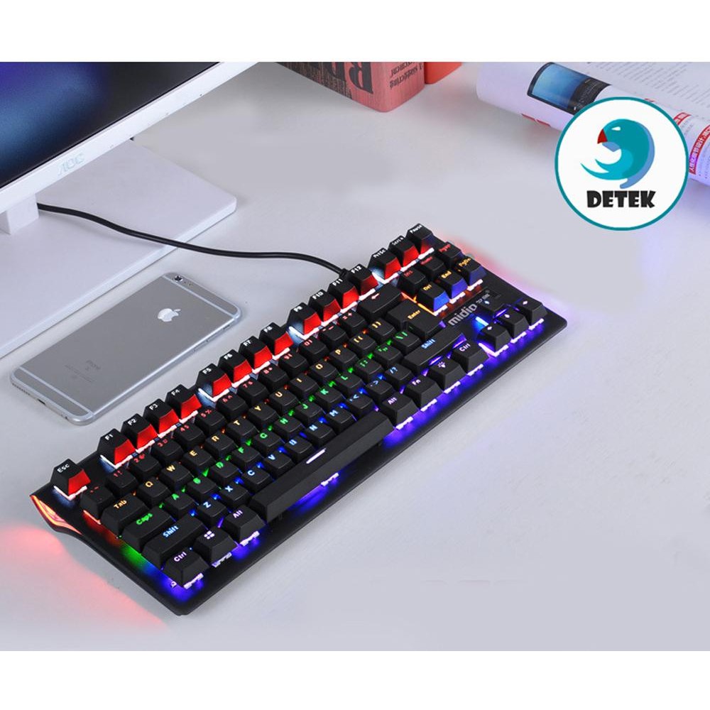 Bàn phím cơ Game thủ Midio CK87 LED | Shopee Việt Nam