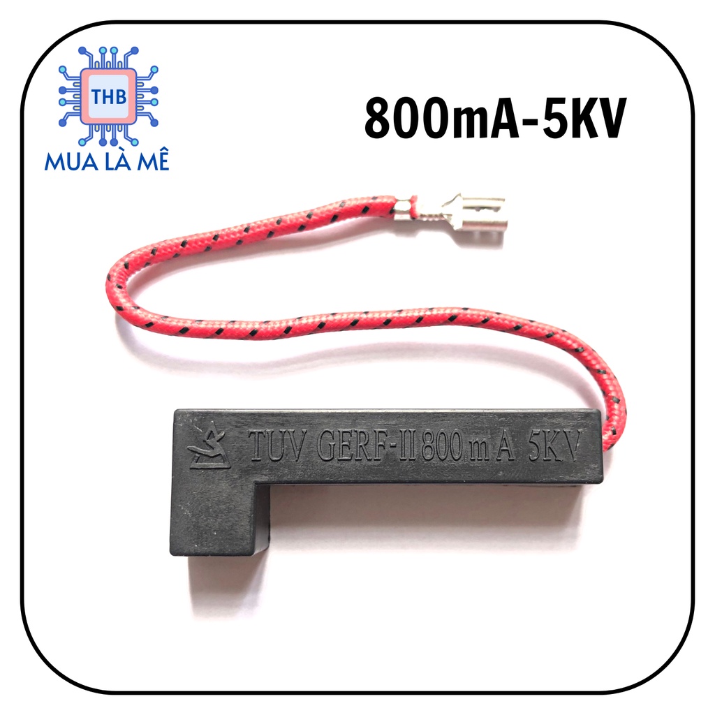 Cầu chì cao áp lò vi sóng 800mA 5KV cầu chì hộp đen | Shopee Việt Nam