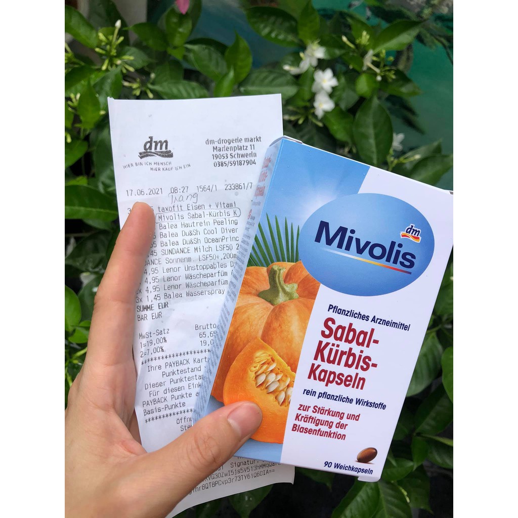 Viên uống bổ thận Mivolis Sabal Kurbis Kapseln. | Shopee Việt Nam