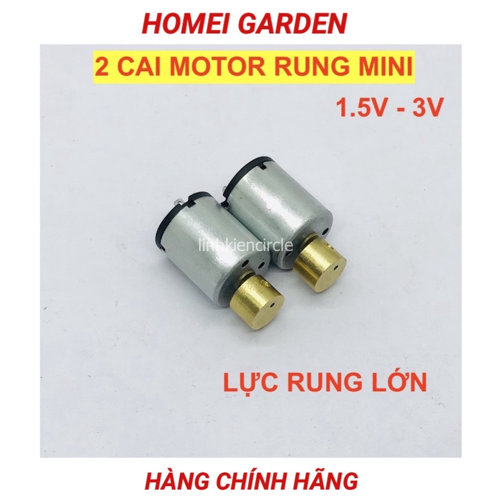 Bộ 2 cái motor rung mini điên áp 3V đầu rung đồng lực rung mạnh motor ...
