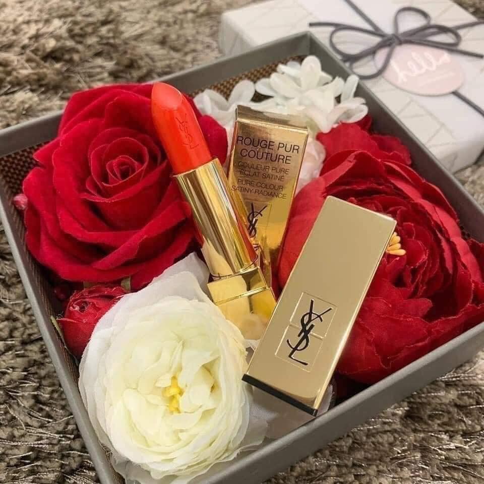 Son YSL Rouge Pur Couture 13 Le Orange Màu Đỏ Cam - 100% Chính hãng ...