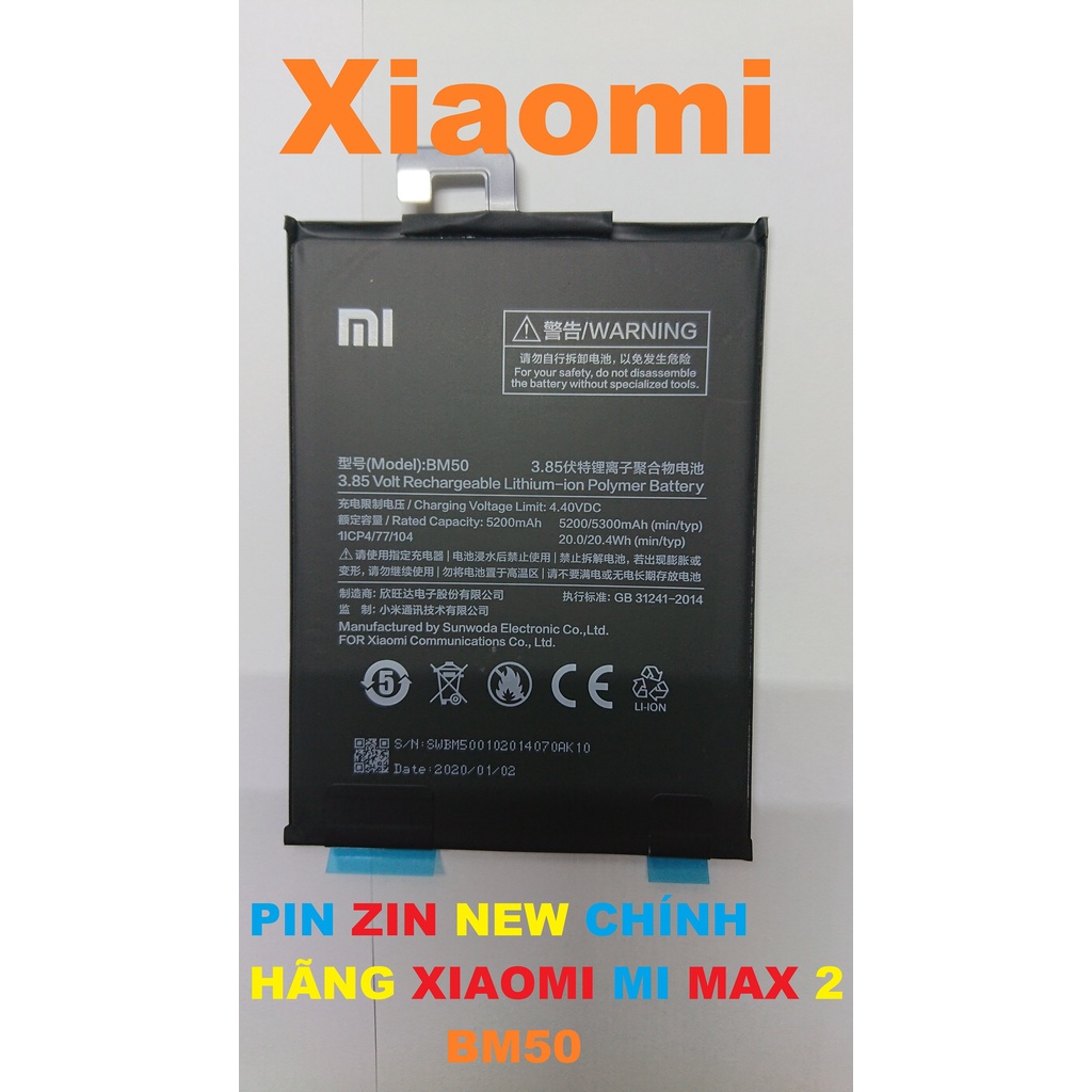 PIN ZIN NEW CHÍNH HÃNG CHO XIAOMI MI MAX 2-BM50 | Shopee Việt Nam